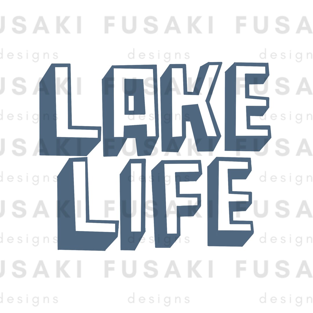 Lake Life Clipart, T-shirt Design for Sublimation, Cute Printable Wall ...