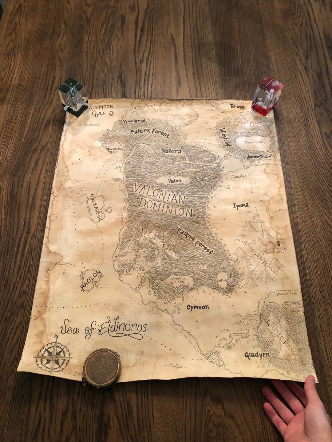 Custom Hand-drawn Fantasy Map (for TTRPG, Fantasy Decor, Etc). - Etsy