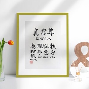 Custom Made Japanese Calligraphy/your Name in Japanese/nihongo/kanji ...