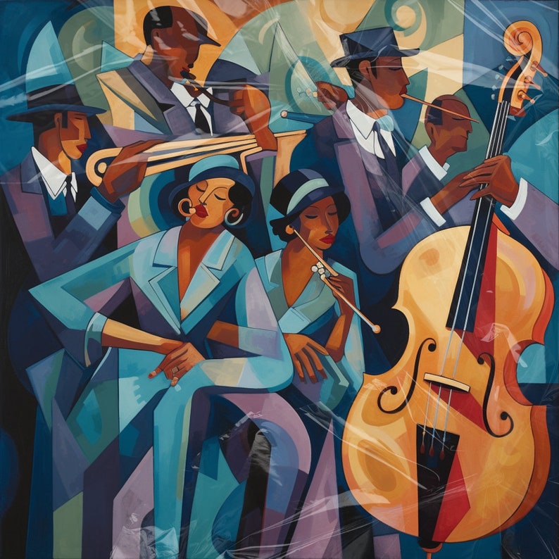 Jazz and Blues Digital Download, African American Art, Harlem ...
