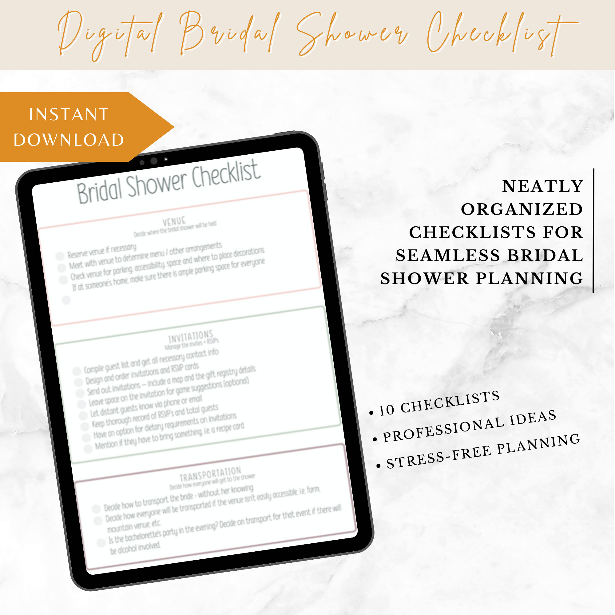 Bridal Shower Checklist | Bridal Shower Planning Guide for Brides ...