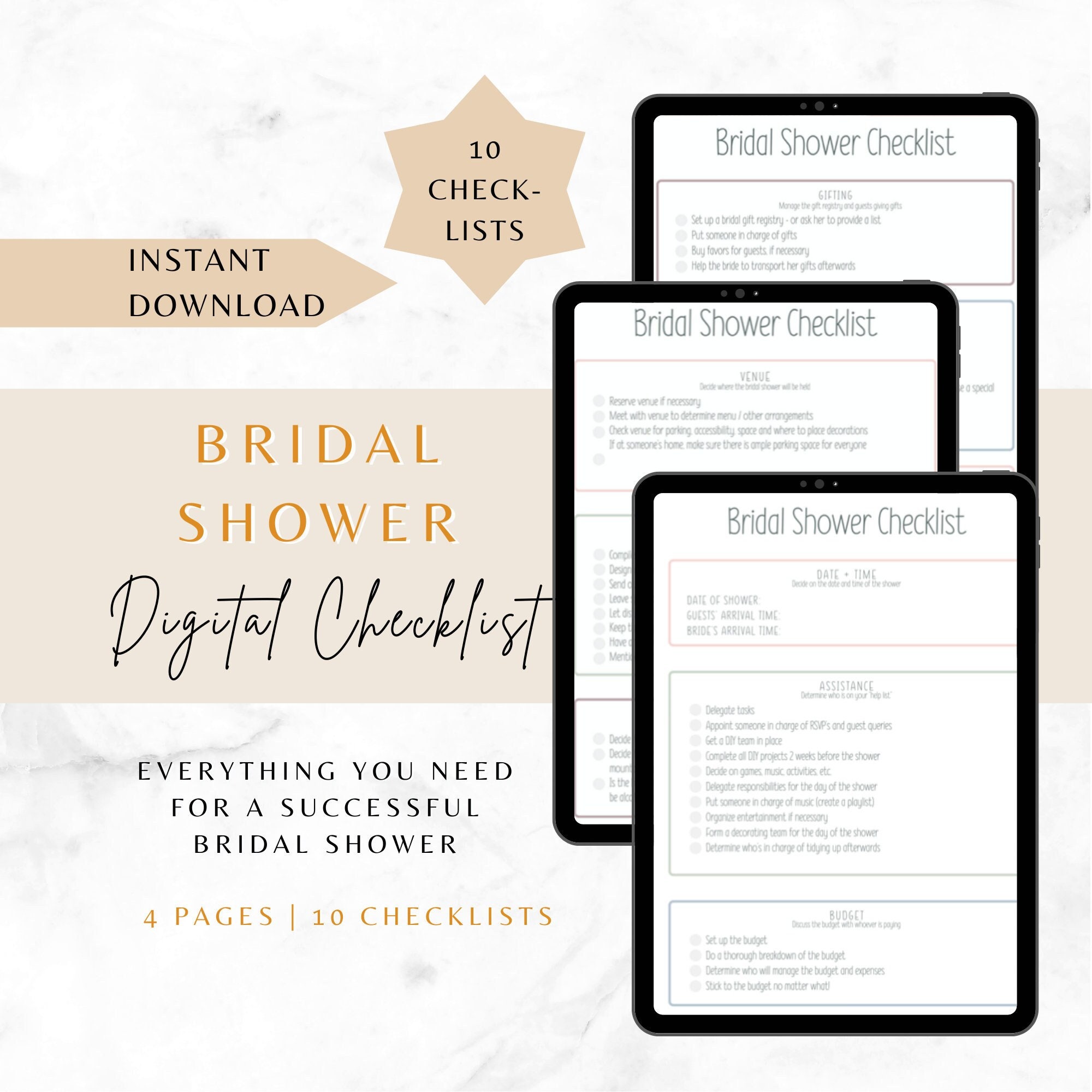 Bridal Shower Checklist | Bridal Shower Planning Guide for Brides ...