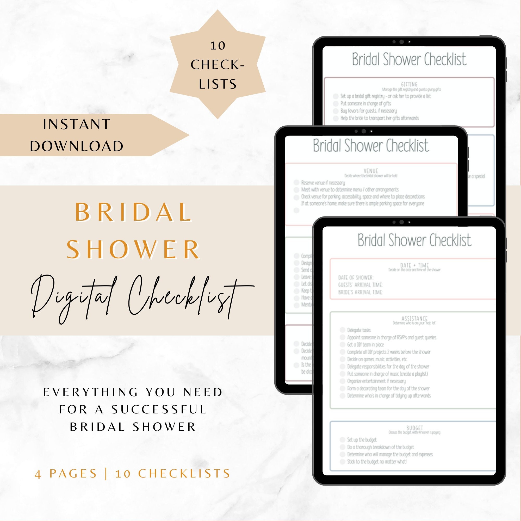 Bridal Shower Checklist | Bridal Shower Planning Guide for Brides ...