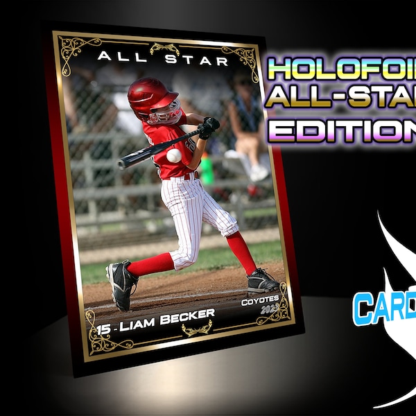 Custom Sports Cards Kids - Etsy