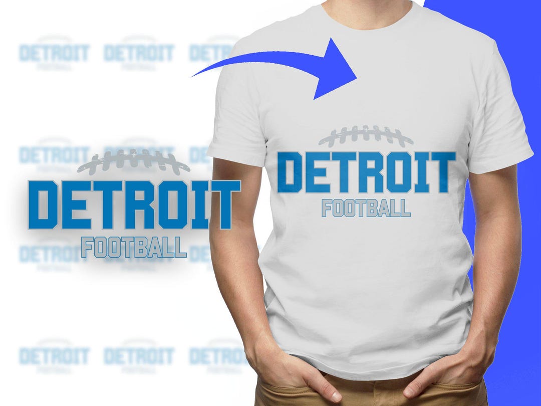 Detroit Football Digital Download PNG // Detroit T Shirt, Vintage NFL ...