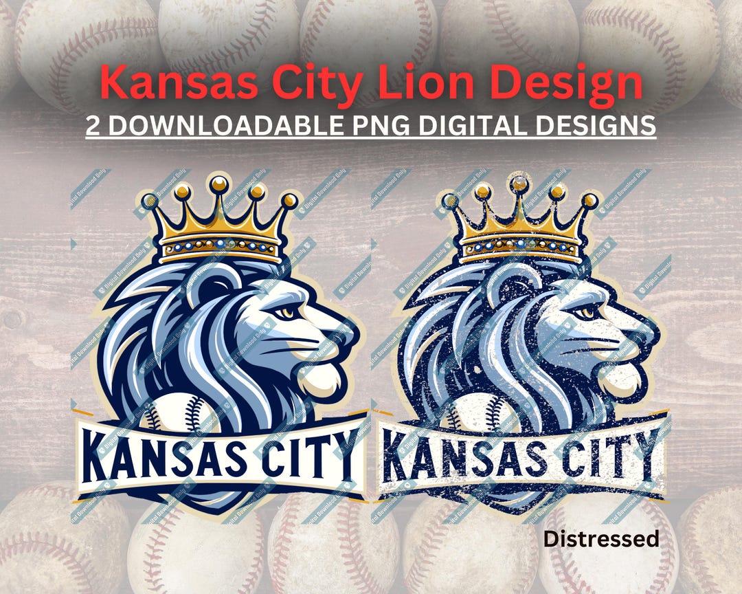 Kansas City Lion Baseball PNG Design (digital Download) - Etsy