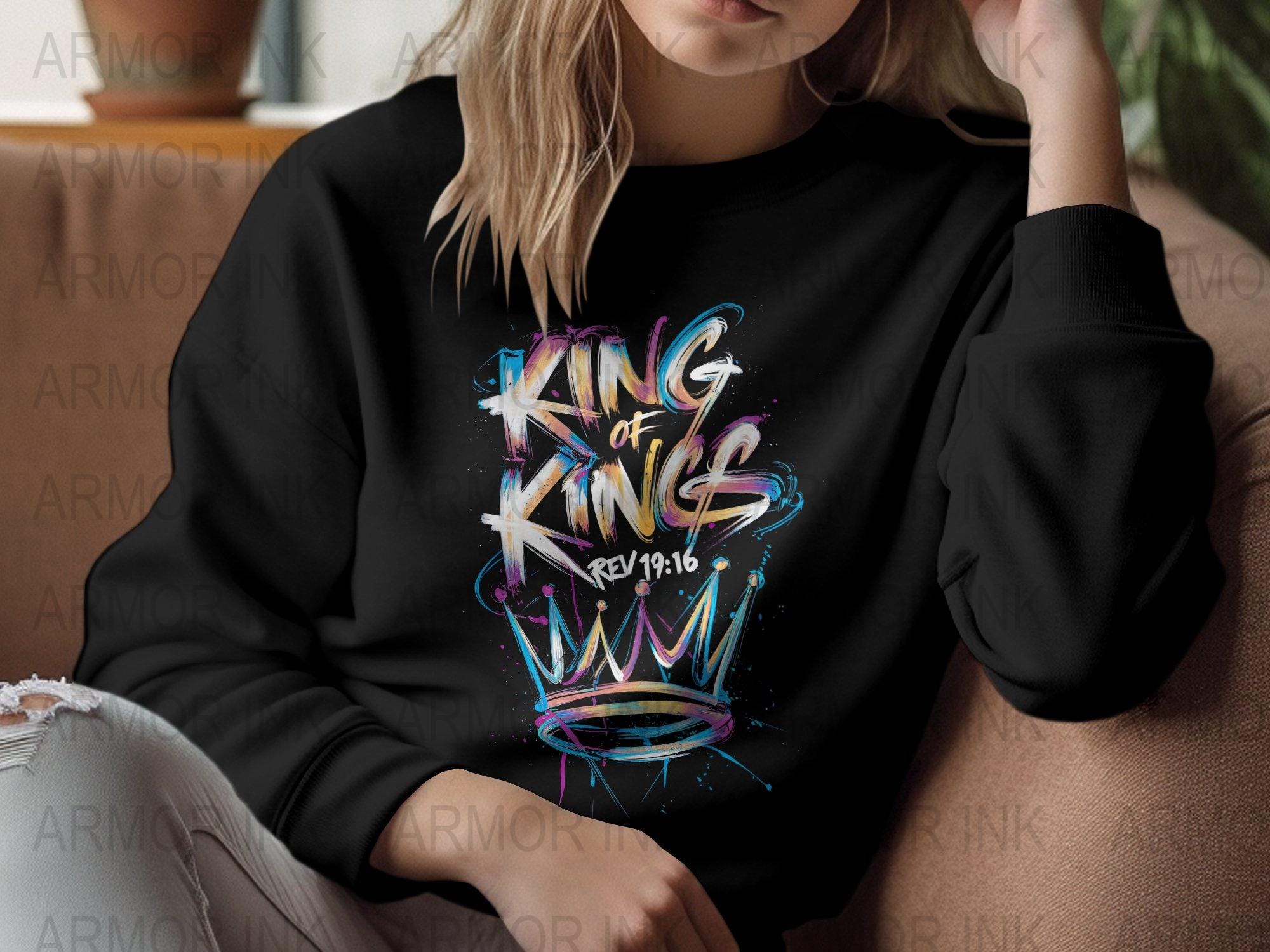 King of Kings PNG Digital Download // Sublimation, DTF, DTG, Vinyl ...