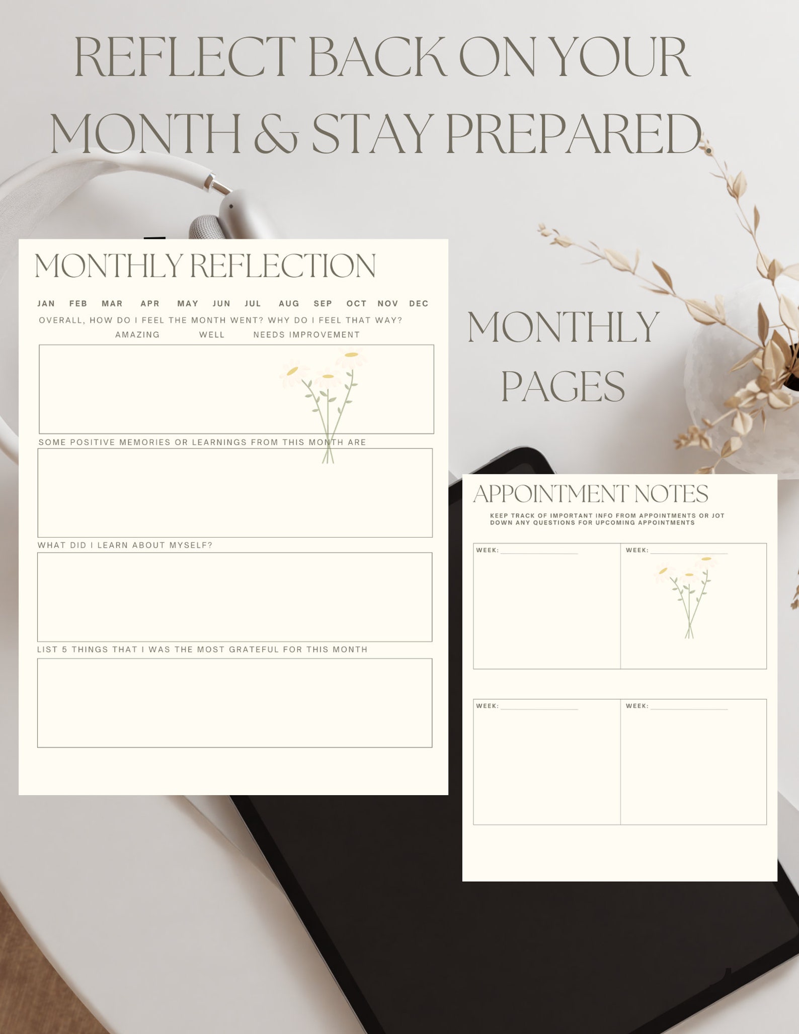 Mama Mindfulness Journal- A Printable and Digital Journal for Pregnant ...