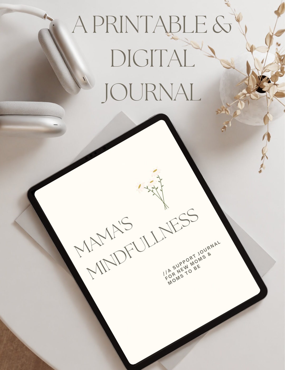 Mama Mindfulness Journal- A Printable and Digital Journal for Pregnant ...