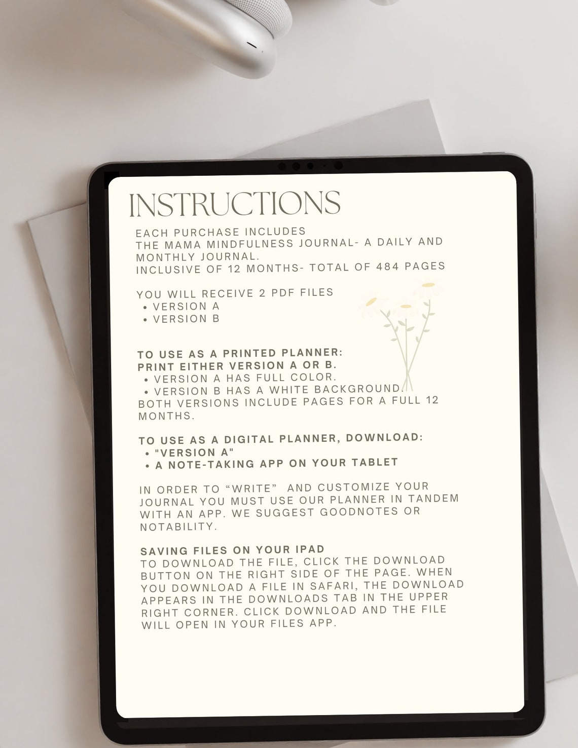 Mama Mindfulness Journal- A Printable and Digital Journal for Pregnant ...