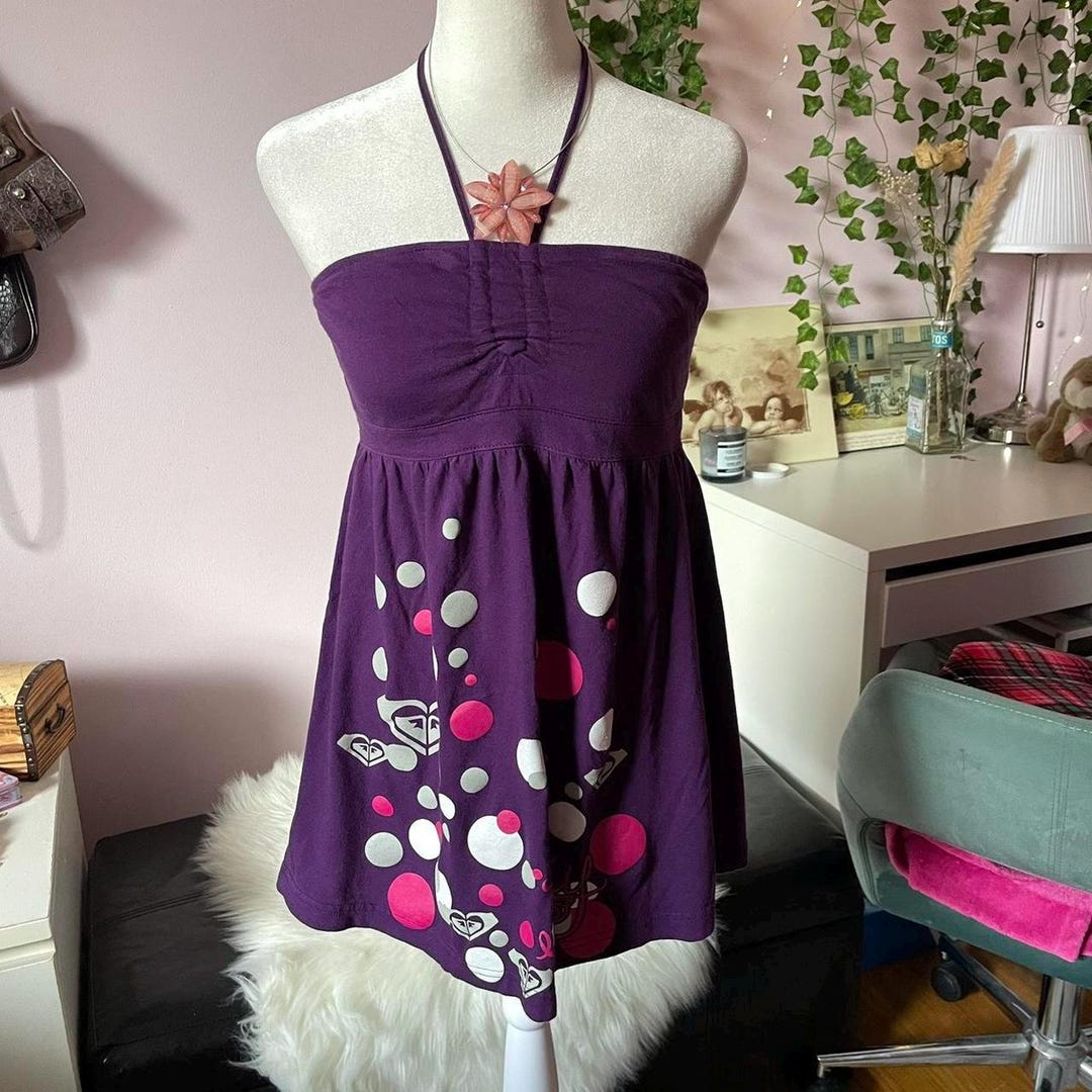 Y2K Roxy Halter Top - Etsy