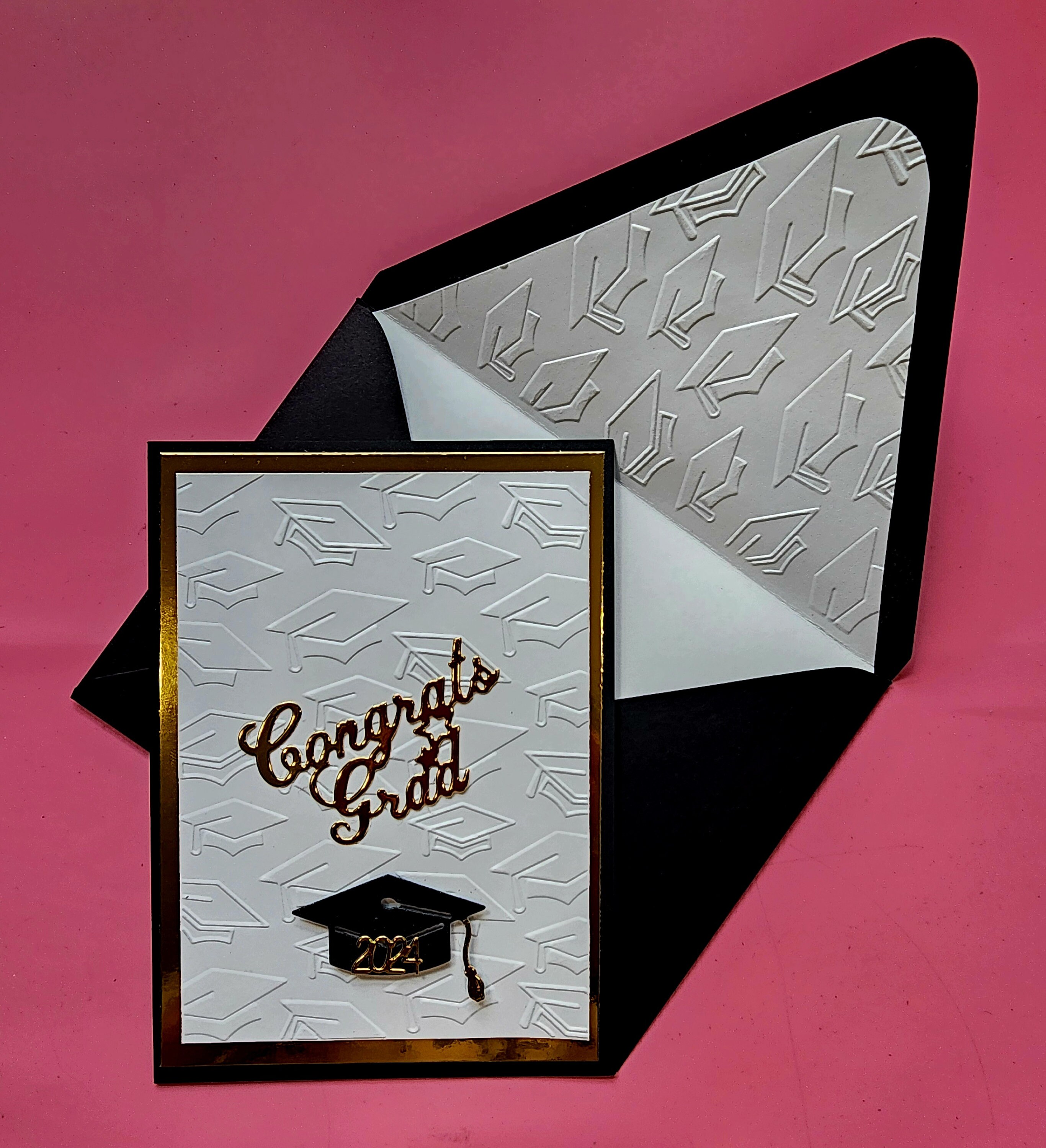Handmade Graduation Card, Congratulations, Lined Embossed Envelope - Etsy