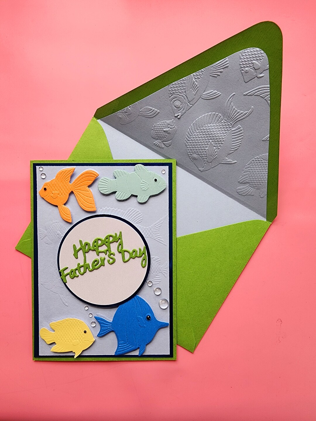 Father's Day Card With Lined Envelope - Etsy