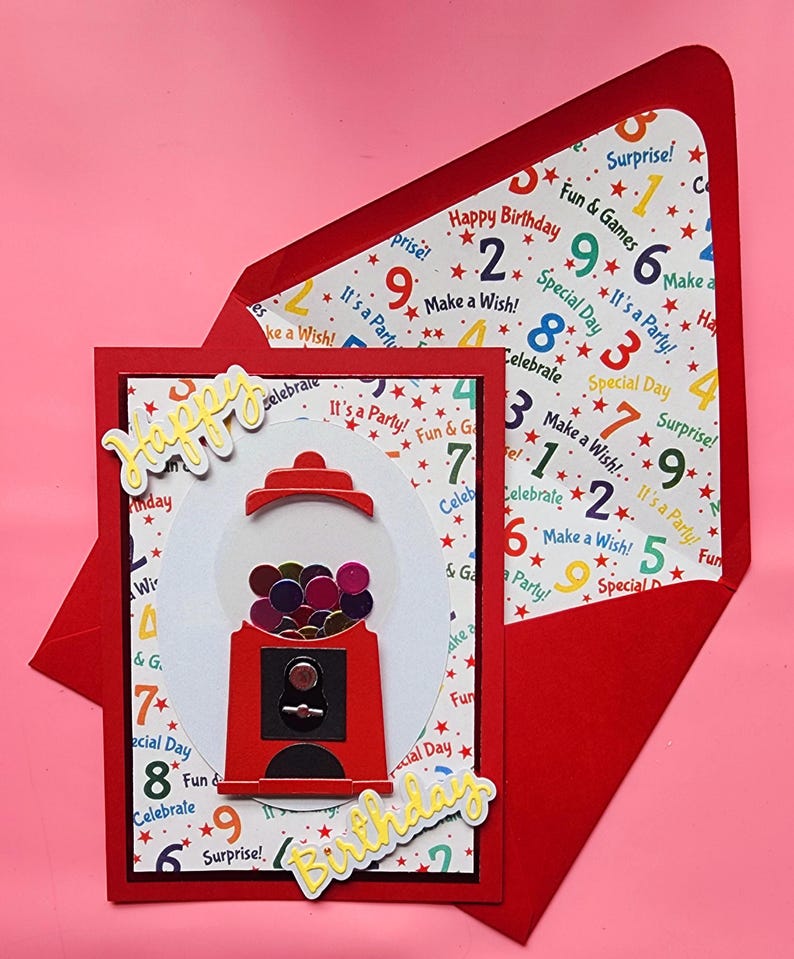 Happy Birthday Gumball Machine - Etsy