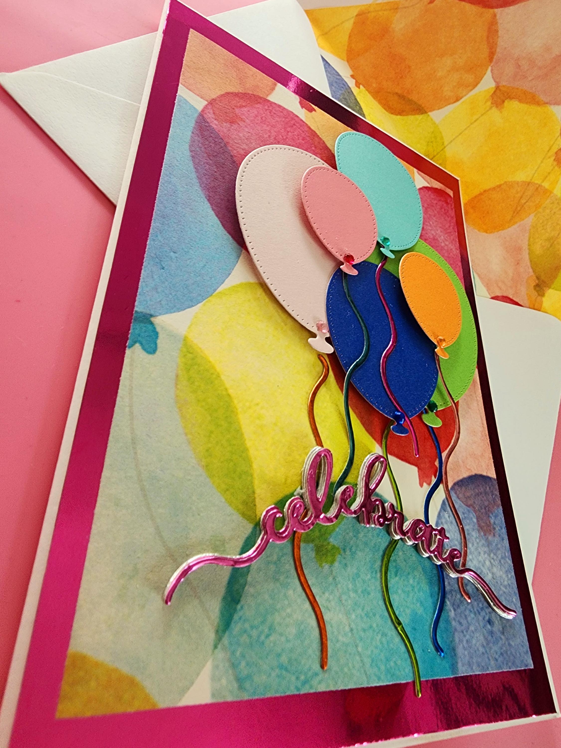 Celebrate Greeting Card, Birthday Card, Lined Envelope - Etsy