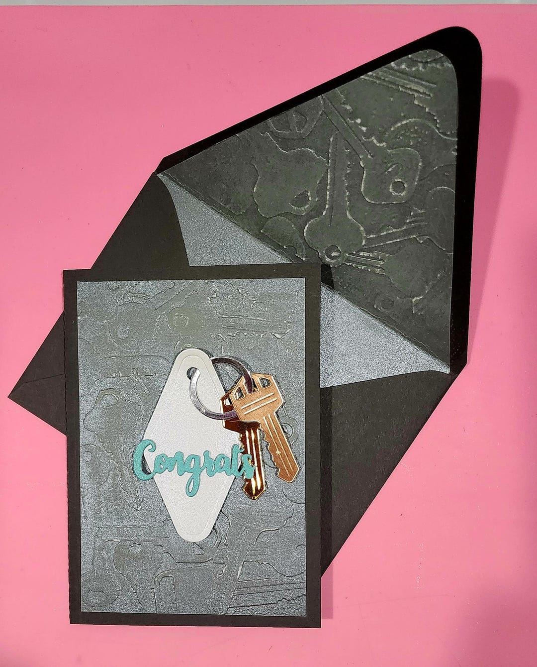 Congrats (new Driver) Handmade Card, Lined Embossed Envelope - Etsy