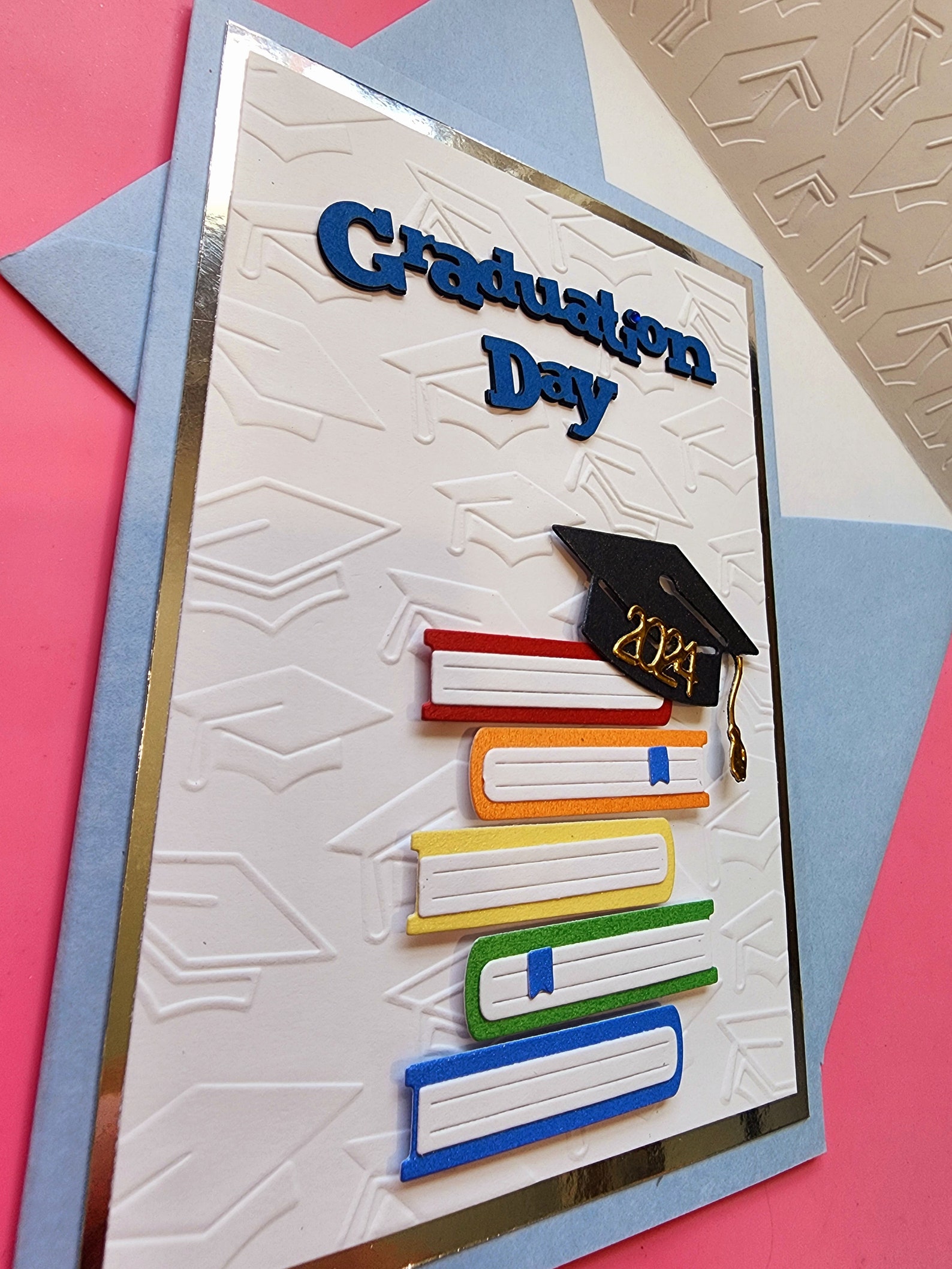 Handmade Graduation Card, Congratulations, Lined Embossed Envelope - Etsy