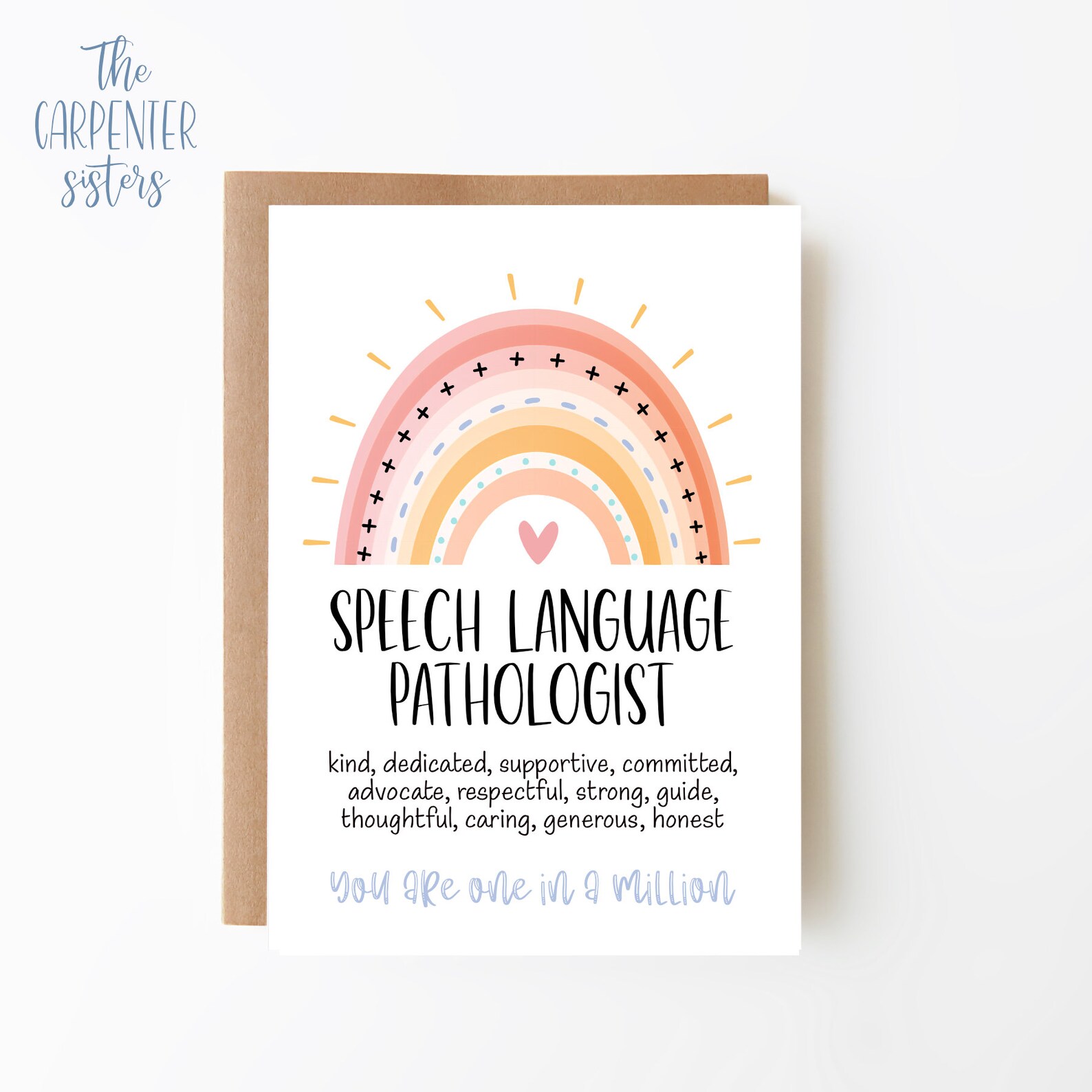 Speech Language Pathologist Card, Digital Download, Speech ...