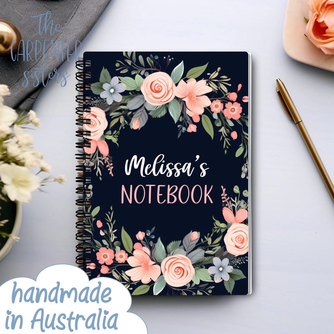 Personalised Notebook, Custom Name Notebook, Personalised Name, Perfect ...