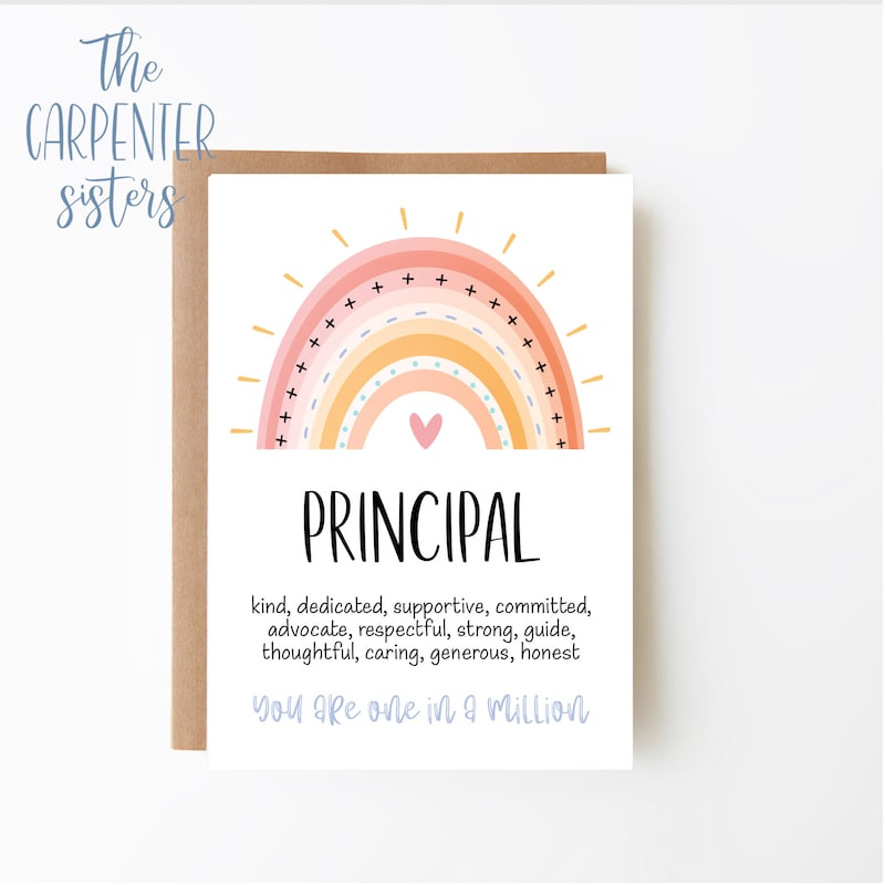 Assistant Principal Cards - Etsy