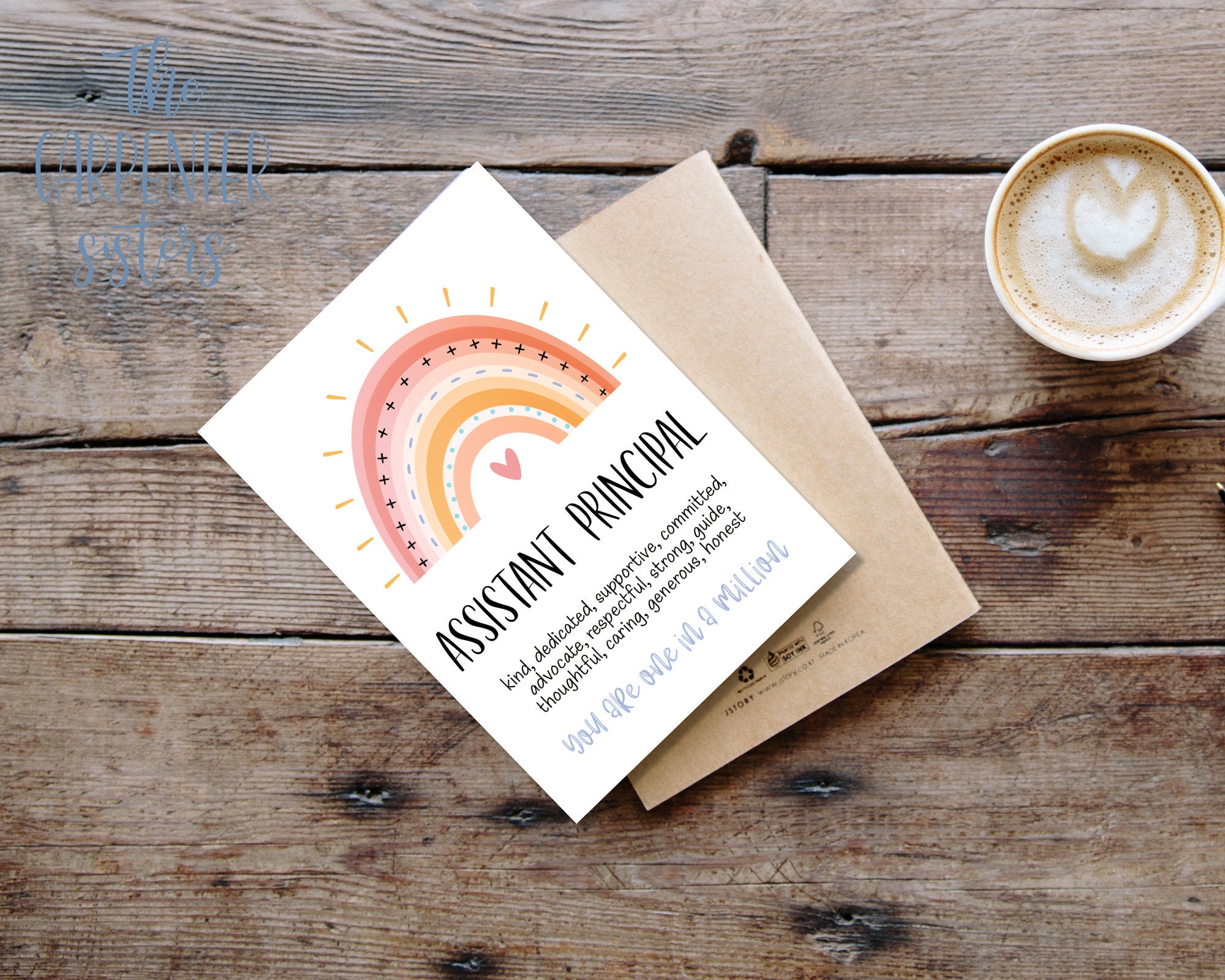 Assistant Principal Card, Digital Download, Assistant Principal ...