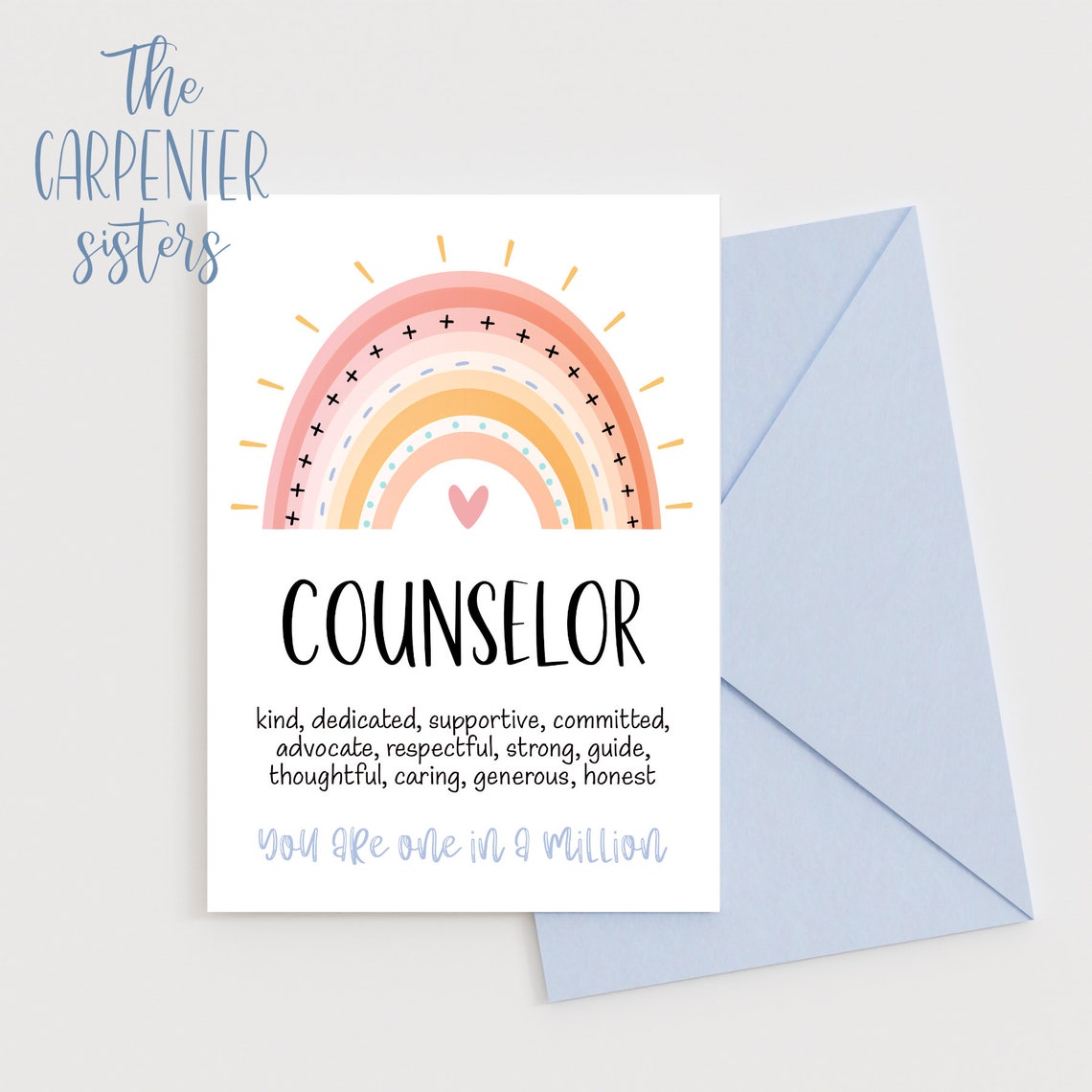 Counselor Card, Digital Download, School Counselor Greeting Card ...