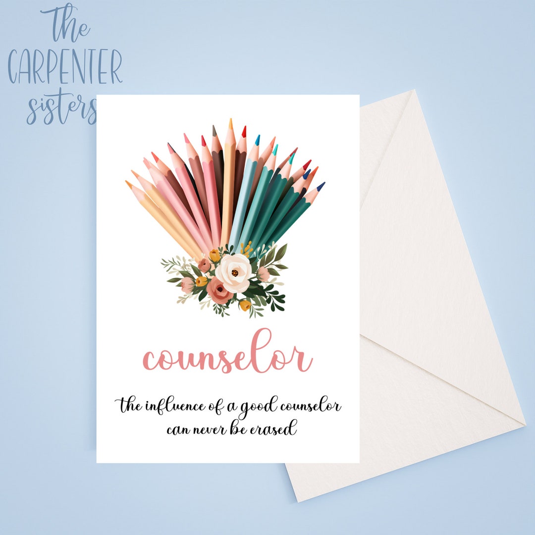 Counselor Card Digital Download School Counselor Thank You - Etsy
