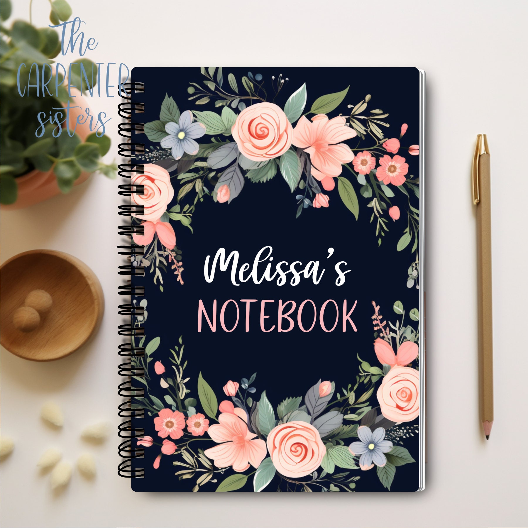 Personalised Notebook, Custom Name Notebook, Personalised Name, Perfect ...