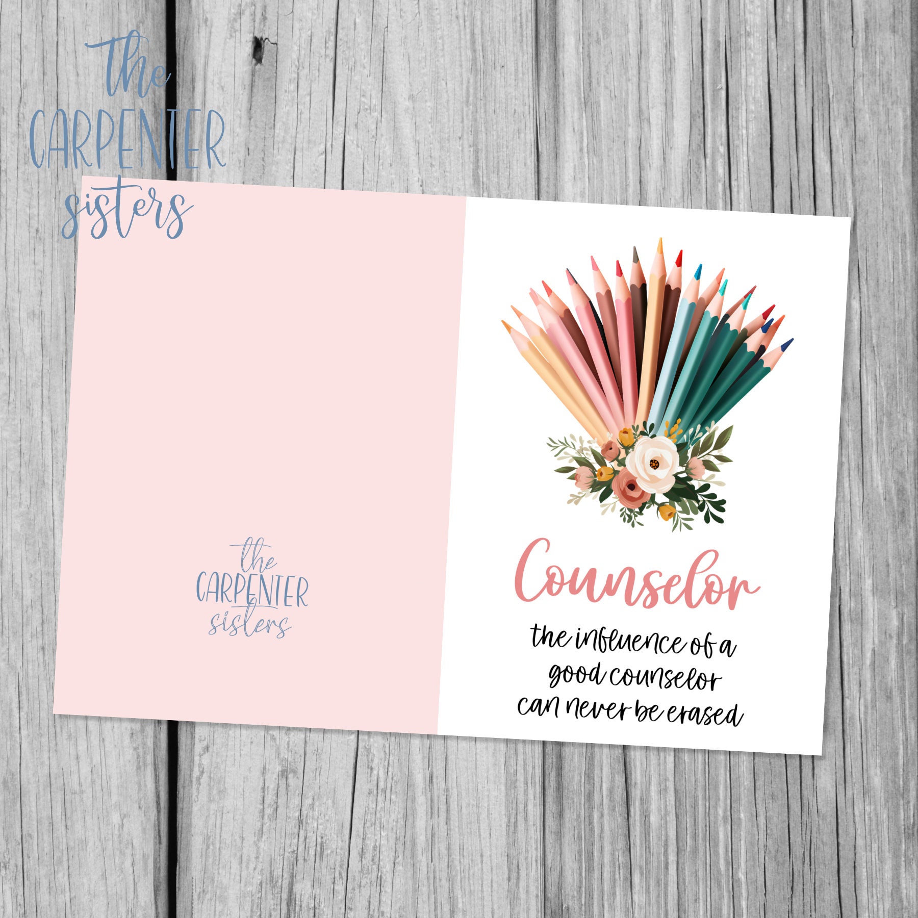 Counselor Card, Digital Download, School Counselor Thank You Card ...