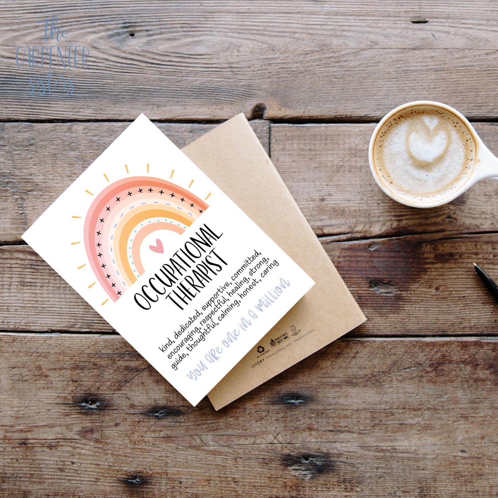 Occupational Therapist Card, Digital Download, Occupational Therapist ...