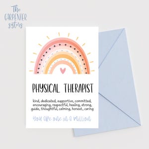 Physical Therapist Card, Digital Download, Physical Therapist Greeting ...