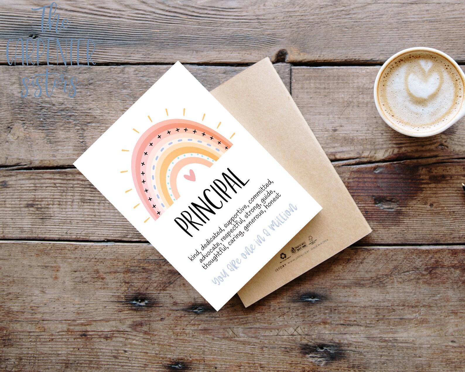 Principal Card, Digital Download, School Principal Greeting Card ...