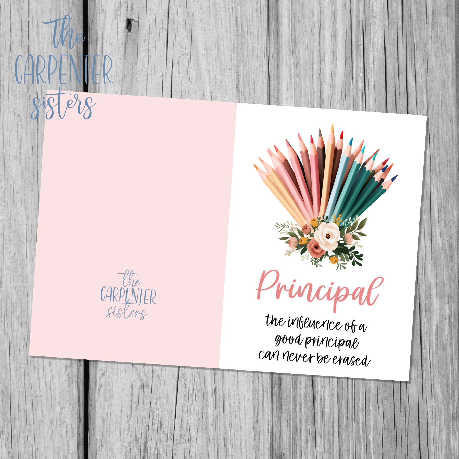 Principal Card, Digital Download, School Principal Thank You Card ...