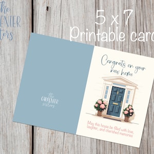 New Home Card, Digital Download, Congratulations Card , Housewarming ...