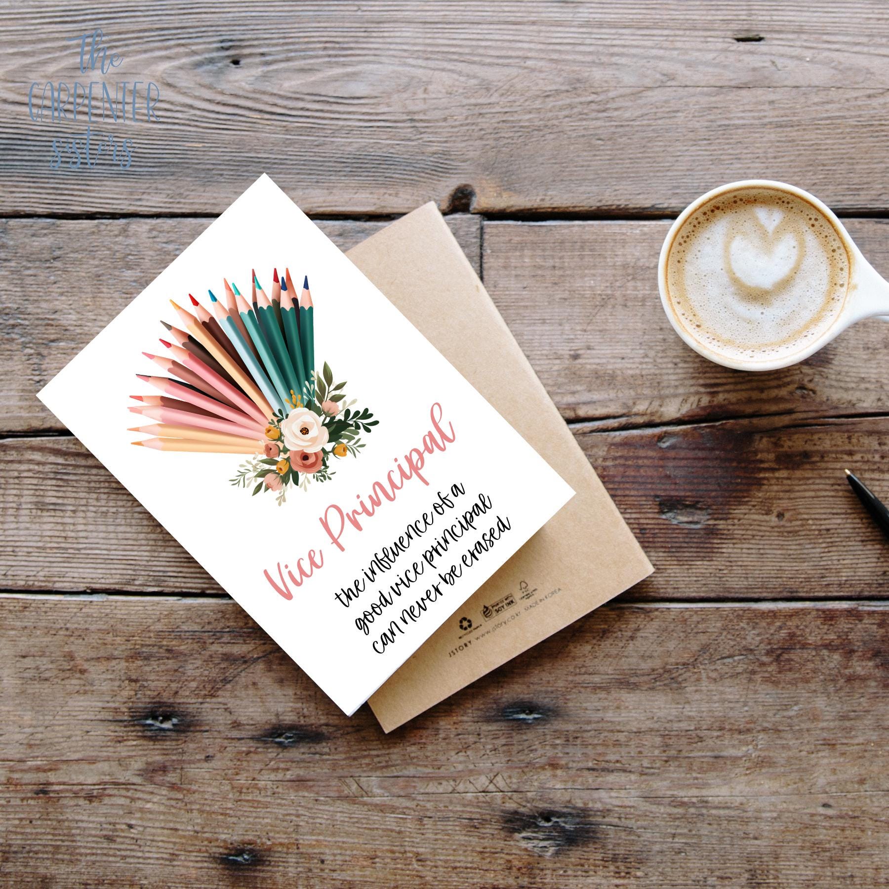 Vice Principal Card, Digital Download, School Vice Principal Thank You ...