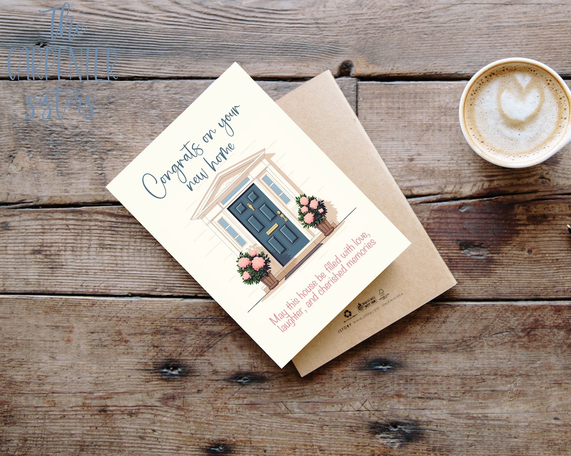 New Home Card, Digital Download, Congratulations Card , Housewarming ...