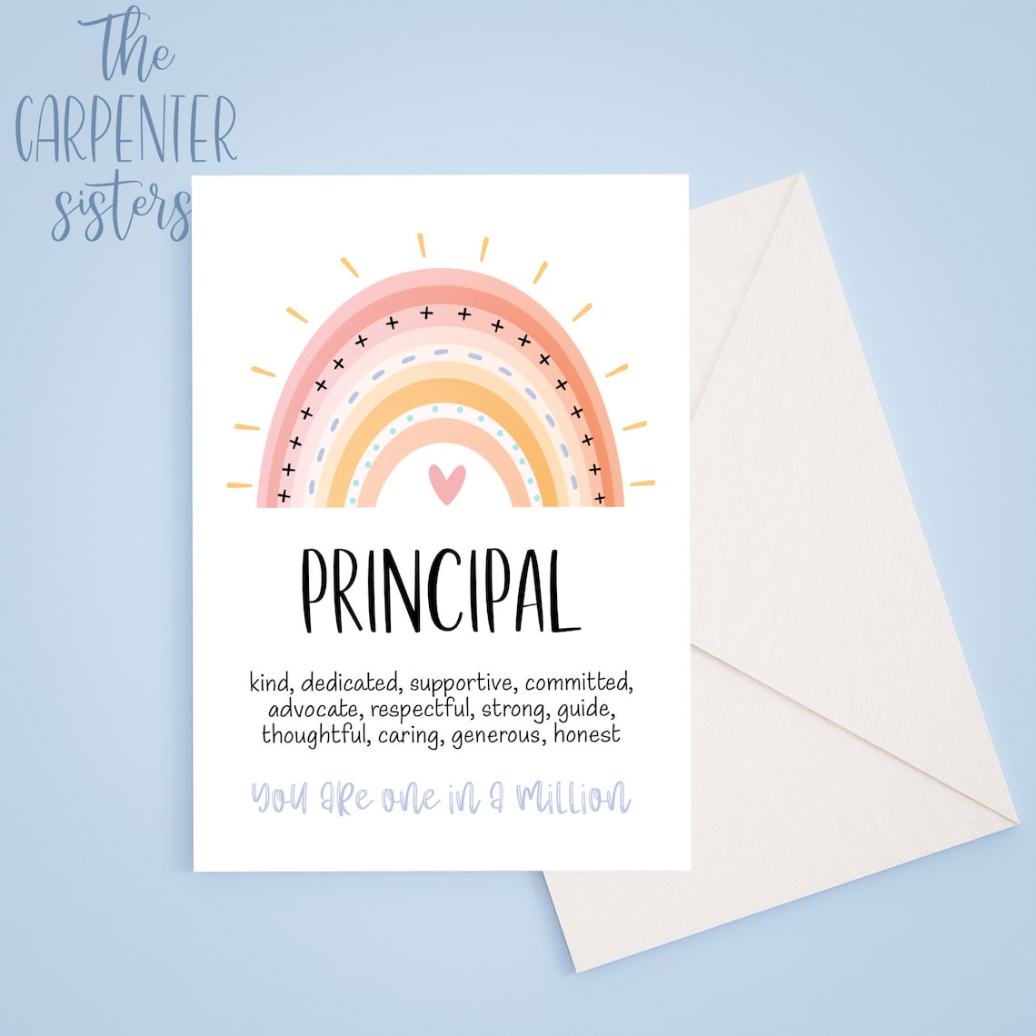 Principal Card, Digital Download, School Principal Greeting Card ...