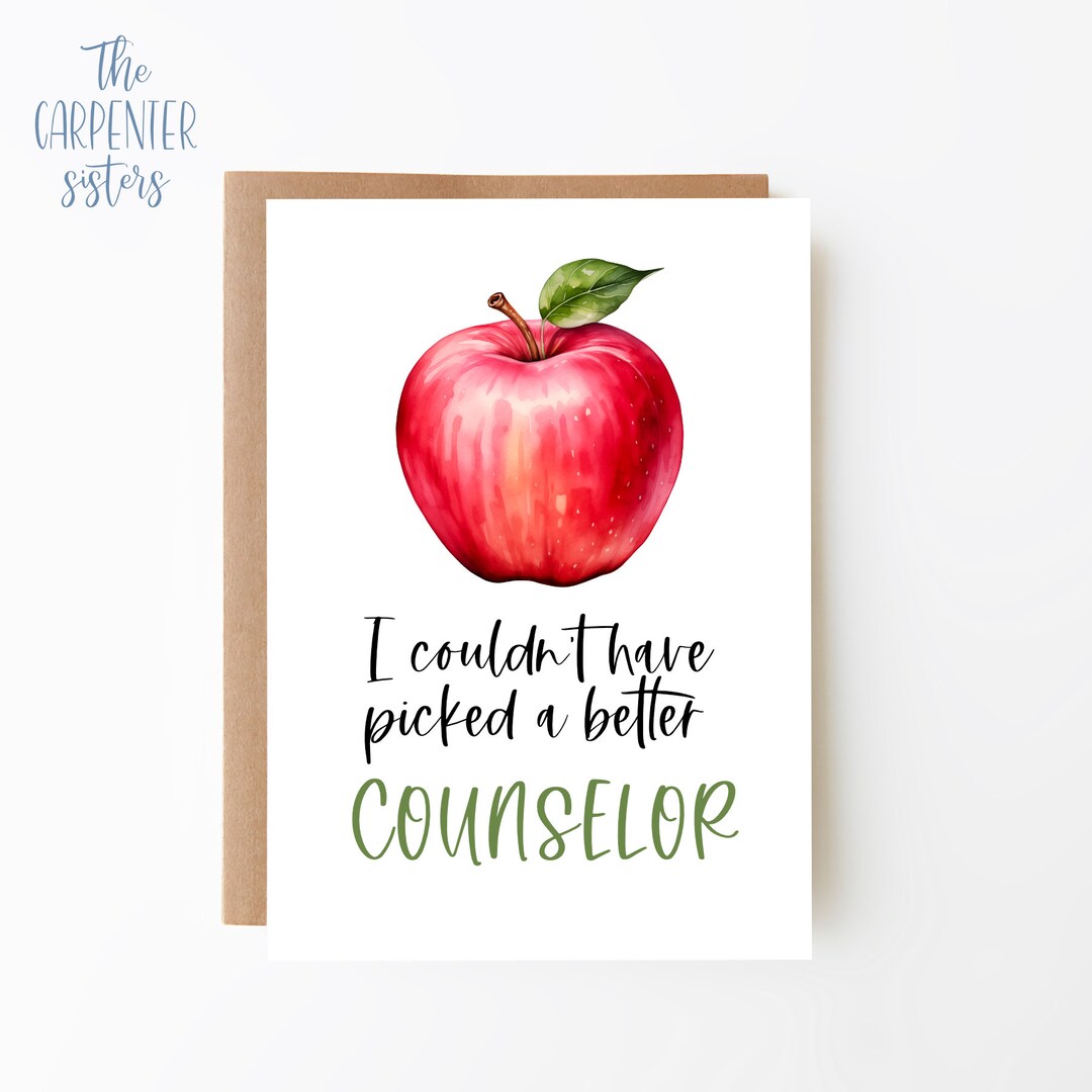 Counselor Card, Digital Download, School Counselor Greeting Card ...