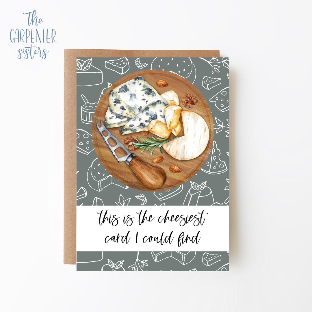 Funny Cheese Card, This is the Cheesiest Card I Could Find, Digital ...