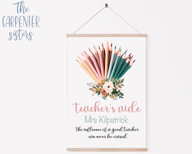 Personalised Teacher Aide Gift Teacher Aide Appreciation - Etsy