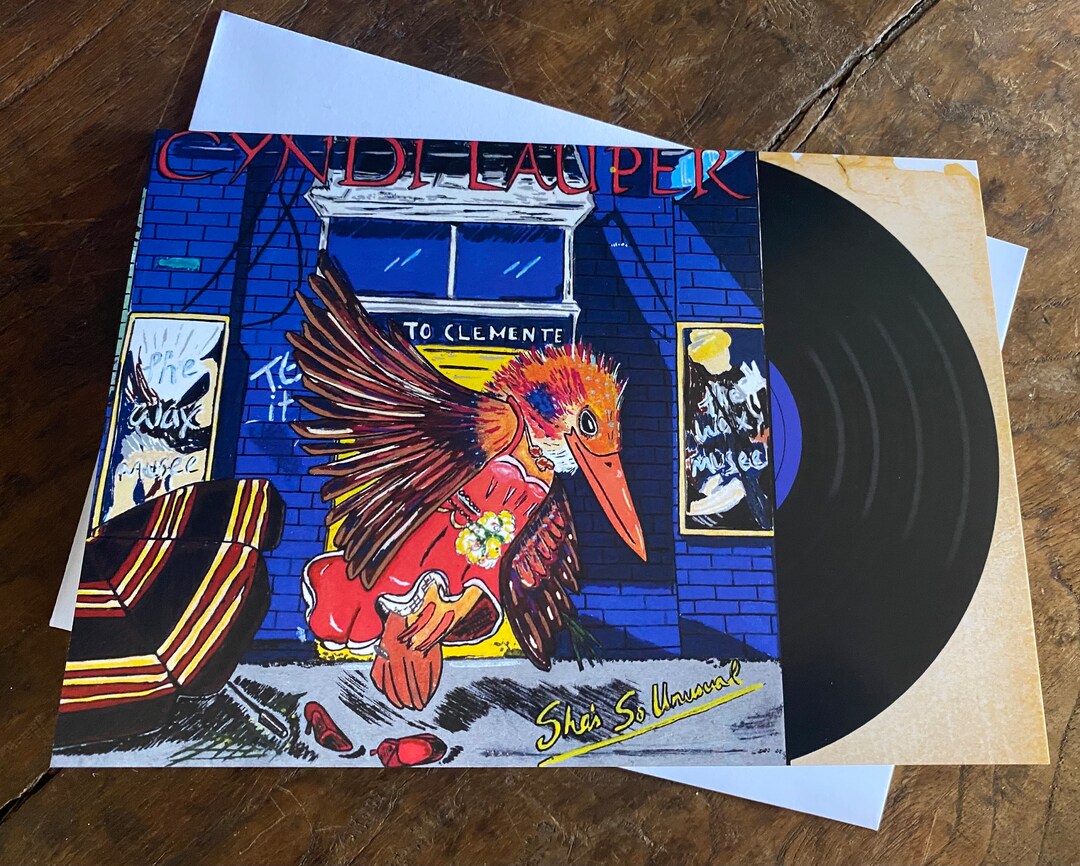 Cyndi Lauper Bird Art Greeting Card: 80s Music Fan - Etsy