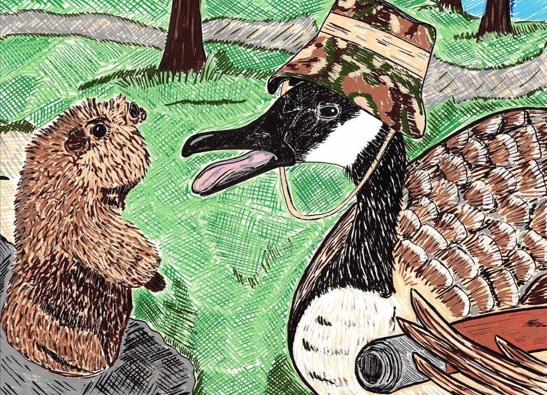 Caddyshack Inspired Art Print | Animal Illustration | Movie Parody ...