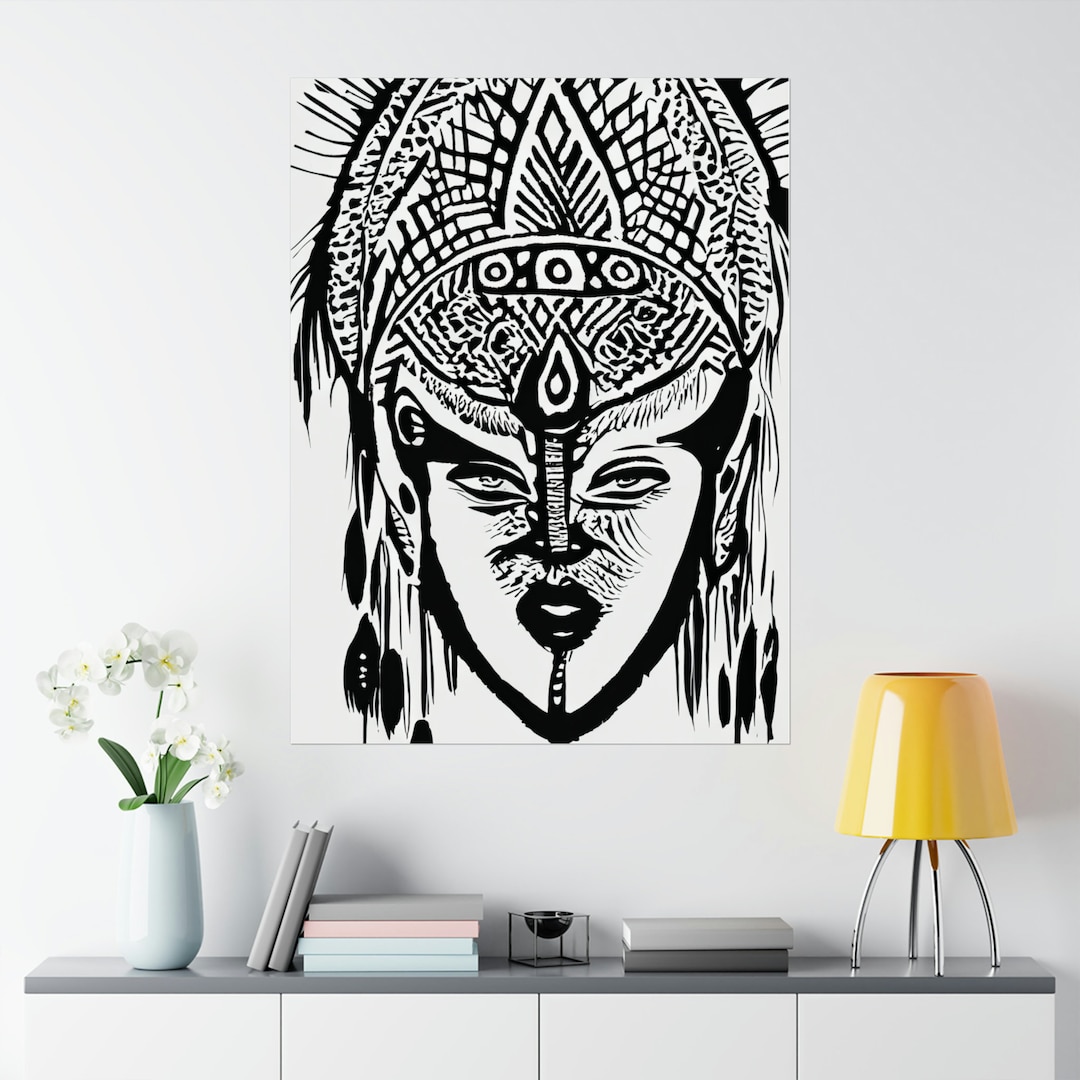 Abstract Tribal Art Print - Etsy