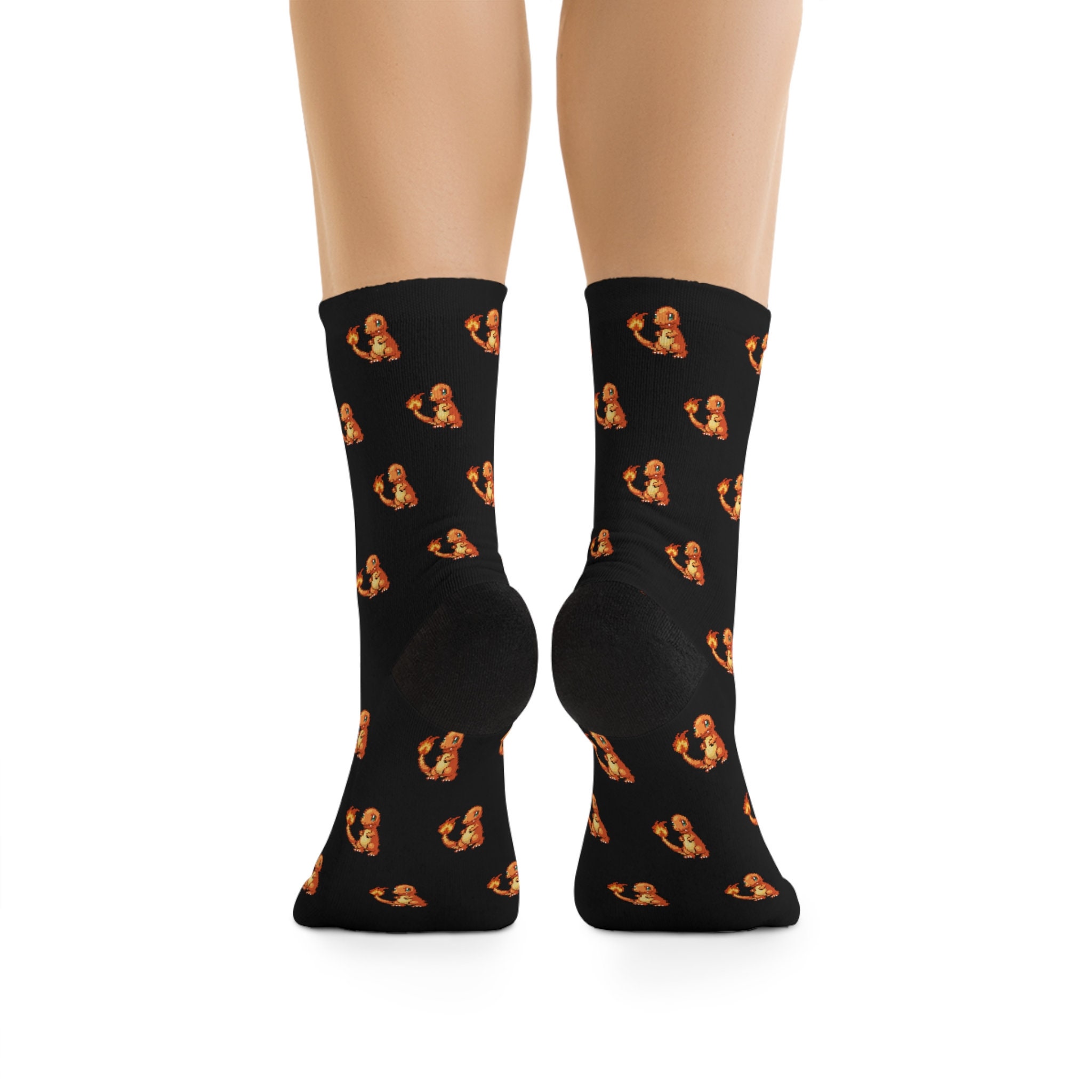 Charmander Retro Socks, Pokemon Socks, Video Game Socks, Socks for Kids ...
