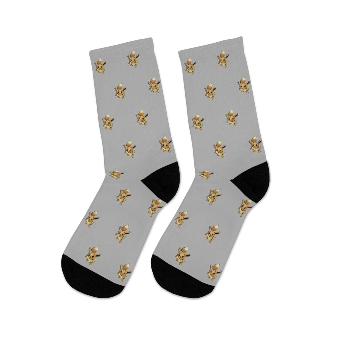 Eevee Retro Socks, Pokemon Socks, Video Game Socks, Socks for Kids ...