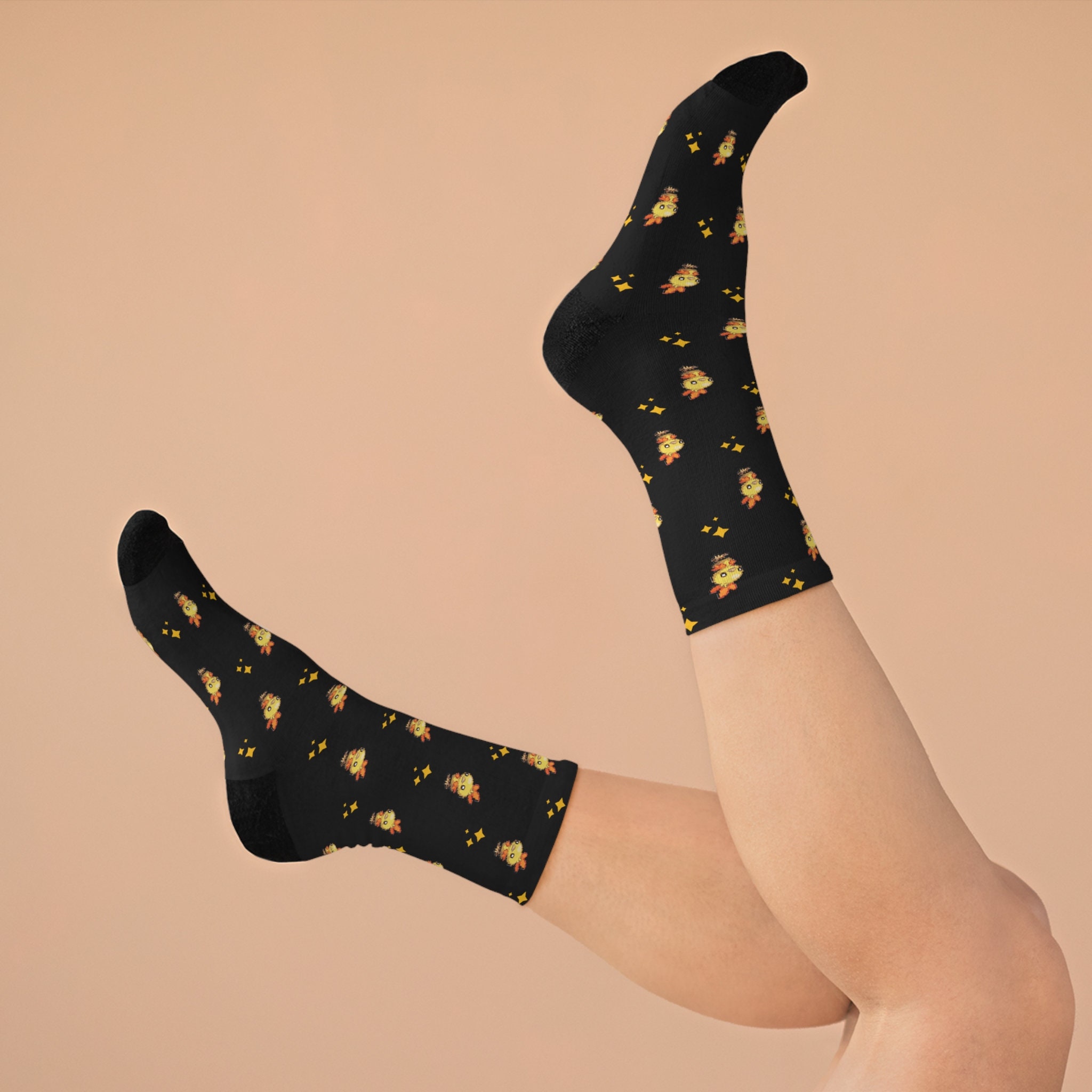 Shiny Torchic Retro Socks, Pokemon Socks, Video Game Socks, Socks for ...