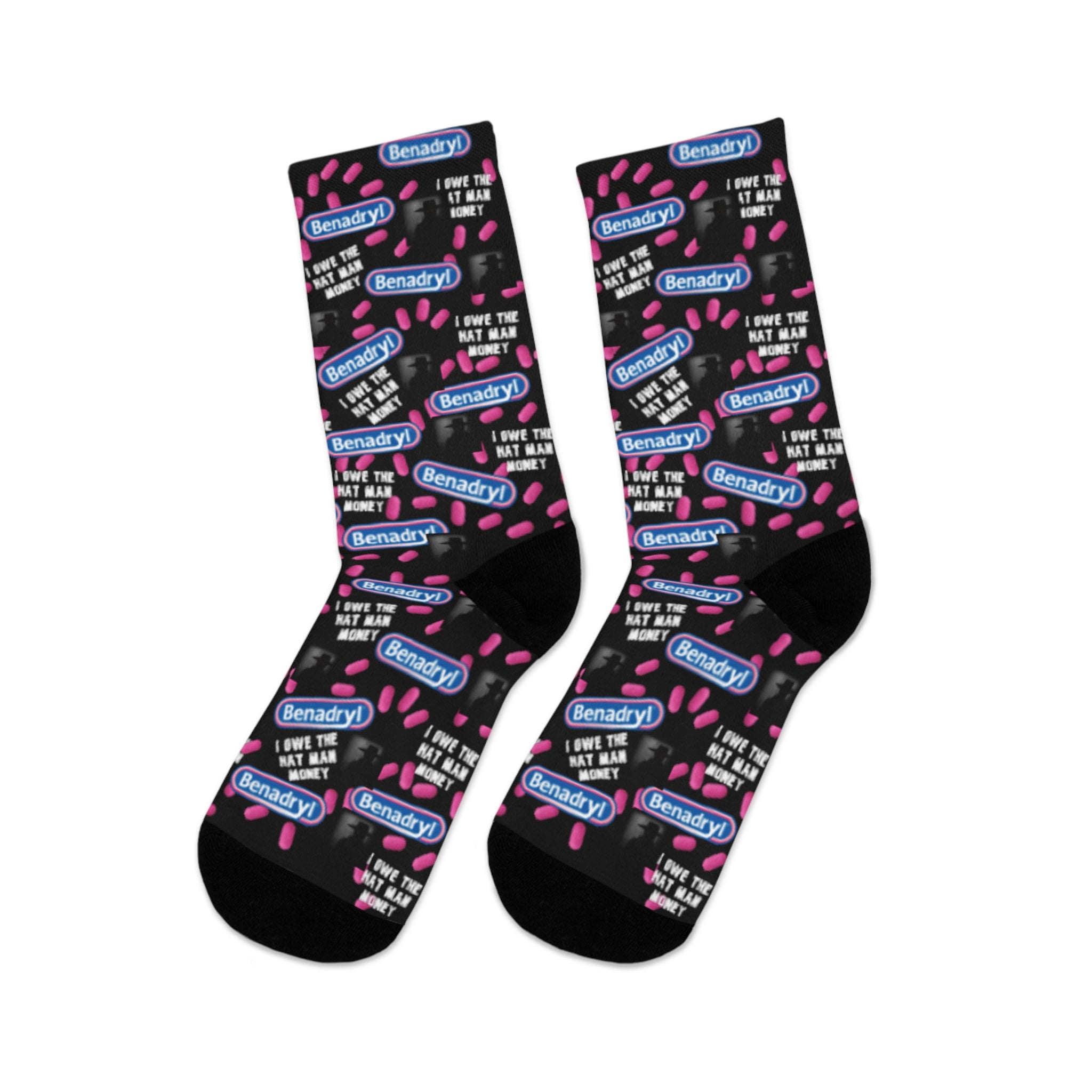 The Hat Man Retro Socks, Funny Socks, Pharmacy Socks, Hospital Socks ...