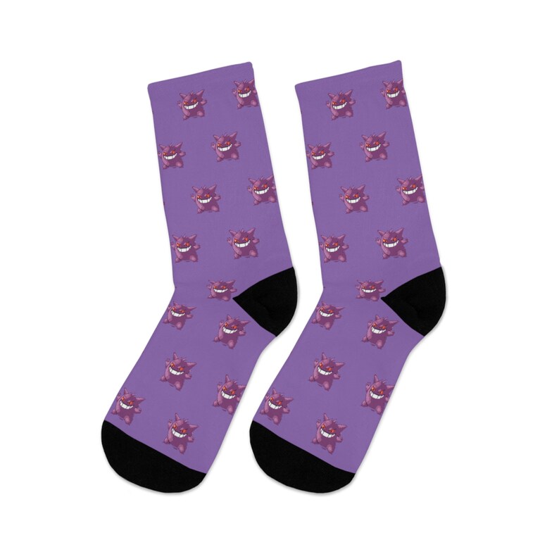Gengar Retro Socks, Pokemon Socks, Video Game Socks, Socks for Kids ...