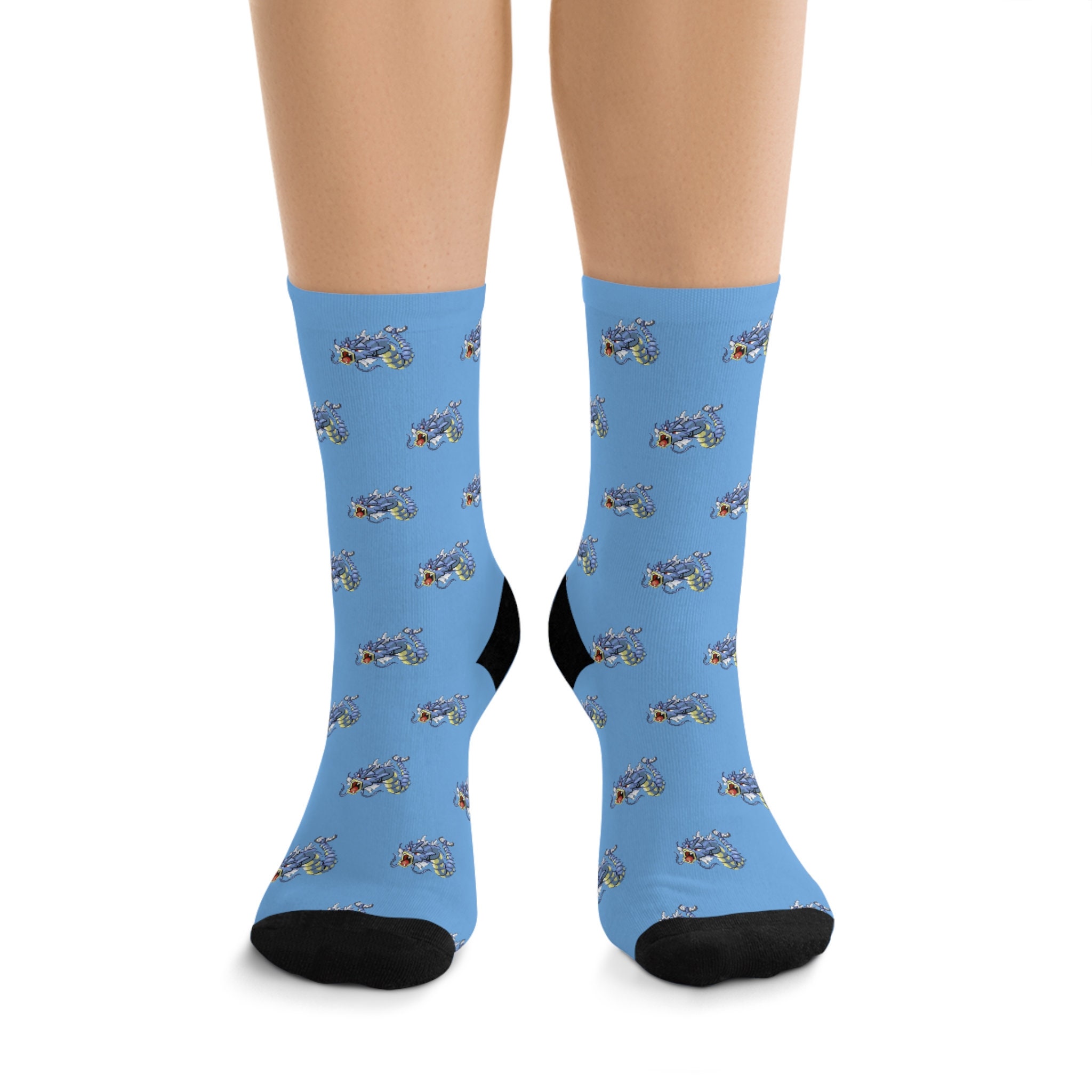 Gyarados Retro Socks, Pokemon Socks, Video Game Socks, Socks for Kids ...