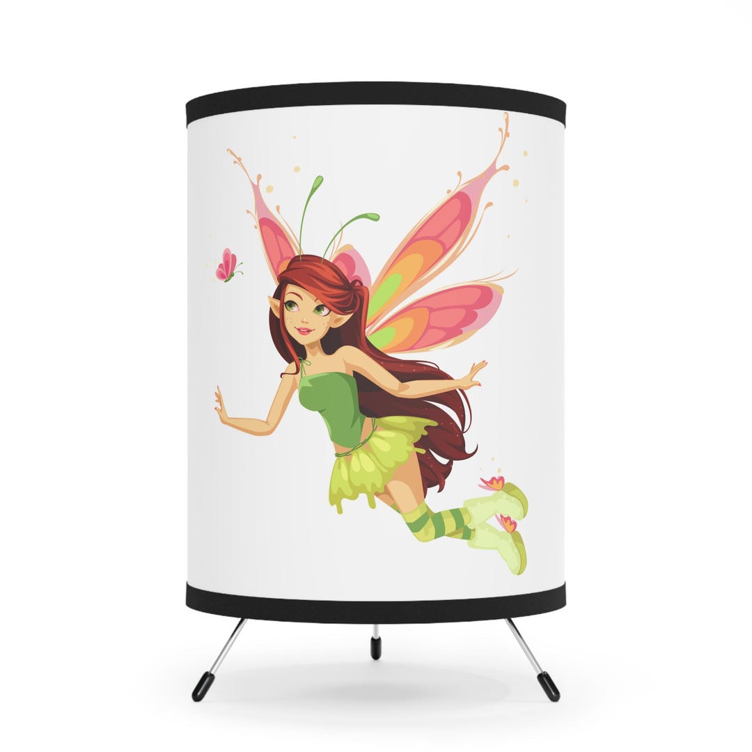 Whimsical Fairy Tripod Lamp: Fantasy Home Decor, Kids Night Light - Etsy